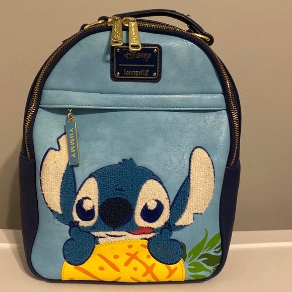 Loungefly | Bags | Stitch Pineapple Mini Backpack | Poshmark